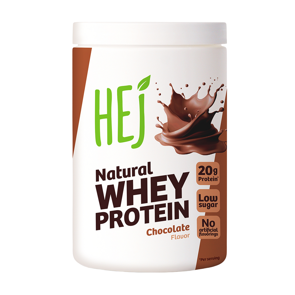 HEJ Whey Protein Powder – Chocolate – 900 g – 20 g protein per serving ...