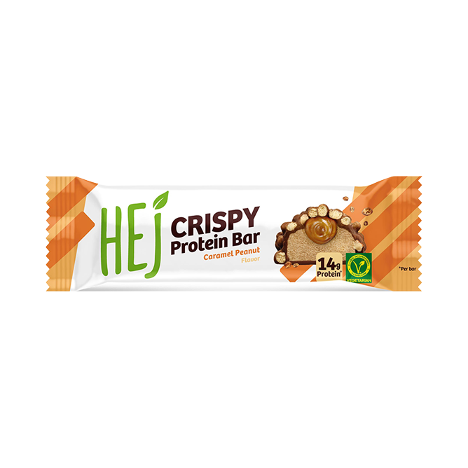 HEJ Crispy Protein Bar – Caramel Peanut – Proteinriegel – 45 g – 14 g ...